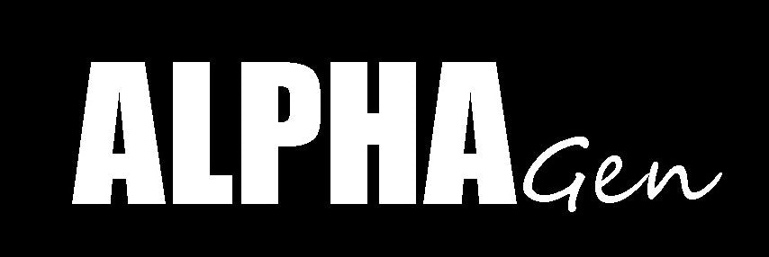 AlphaGen 6" Vinyl Sticker (White) – AlphaGen Performance and Apparel